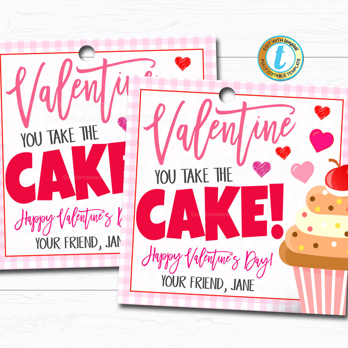 Appreciation Valentine's Gift Tag | TidyLady Printables
