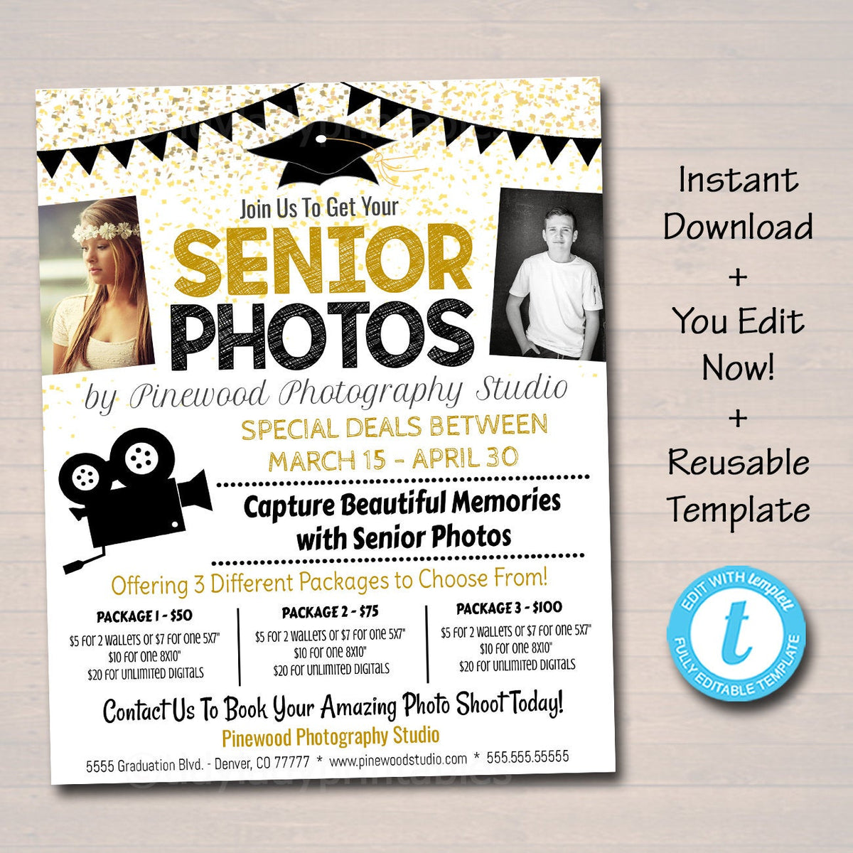 Photography Business School Photo Day Flyer | Printable — TidyLady ...