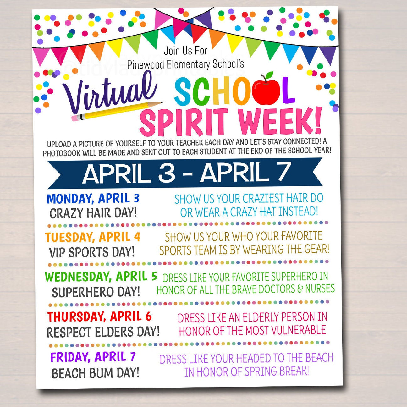 Virtual Teacher Appreciation Week | TidyLady Printables