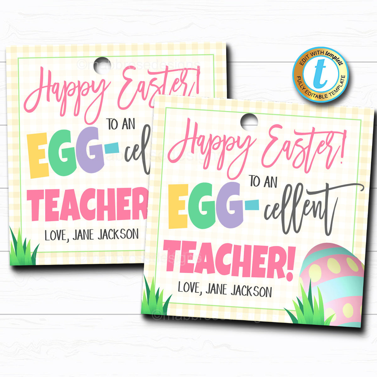 Easter Teacher Appreciation Week Gift | TidyLady Printables