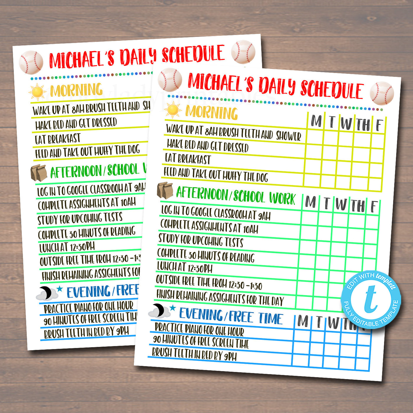 Homeschool Subject Checklist Template | TidyLady Printables