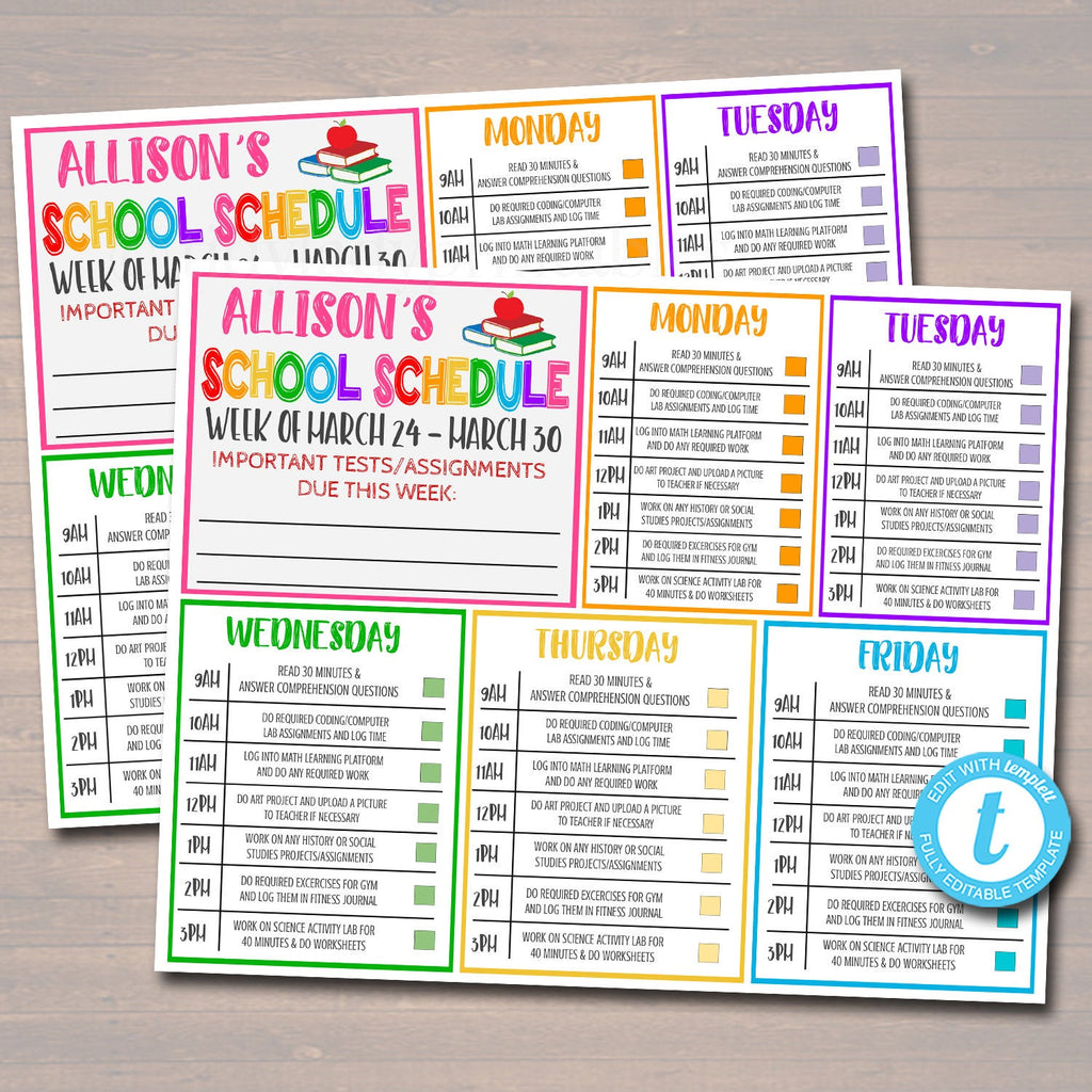 Stay At Home Events & Homeschool | TidyLady Printables