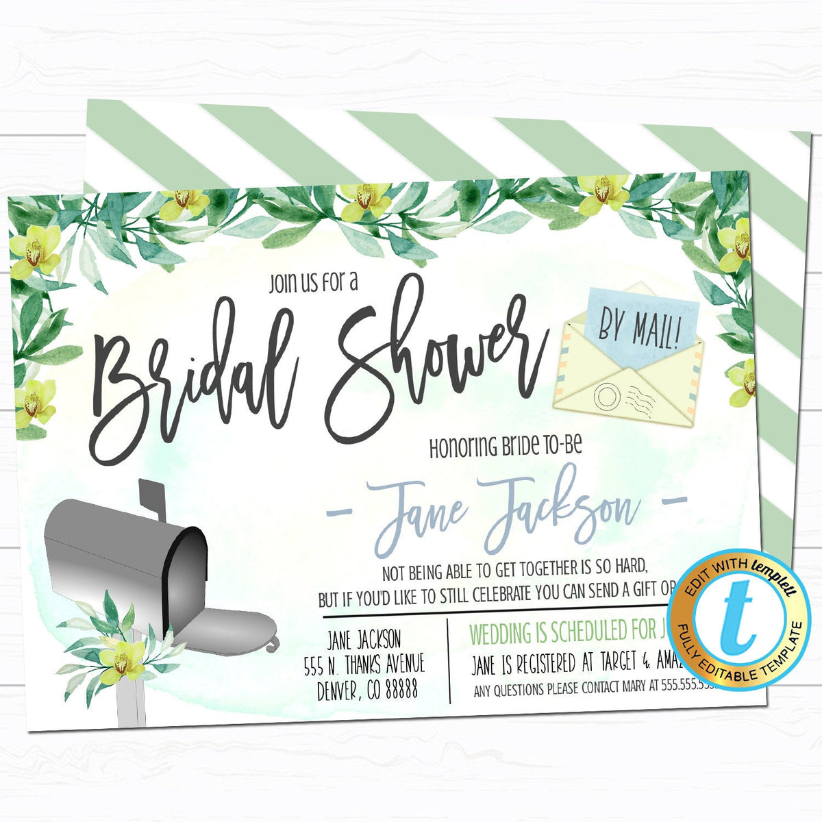 Long Distance Celebration Mail a Gift Card Party Template — TidyLady ...