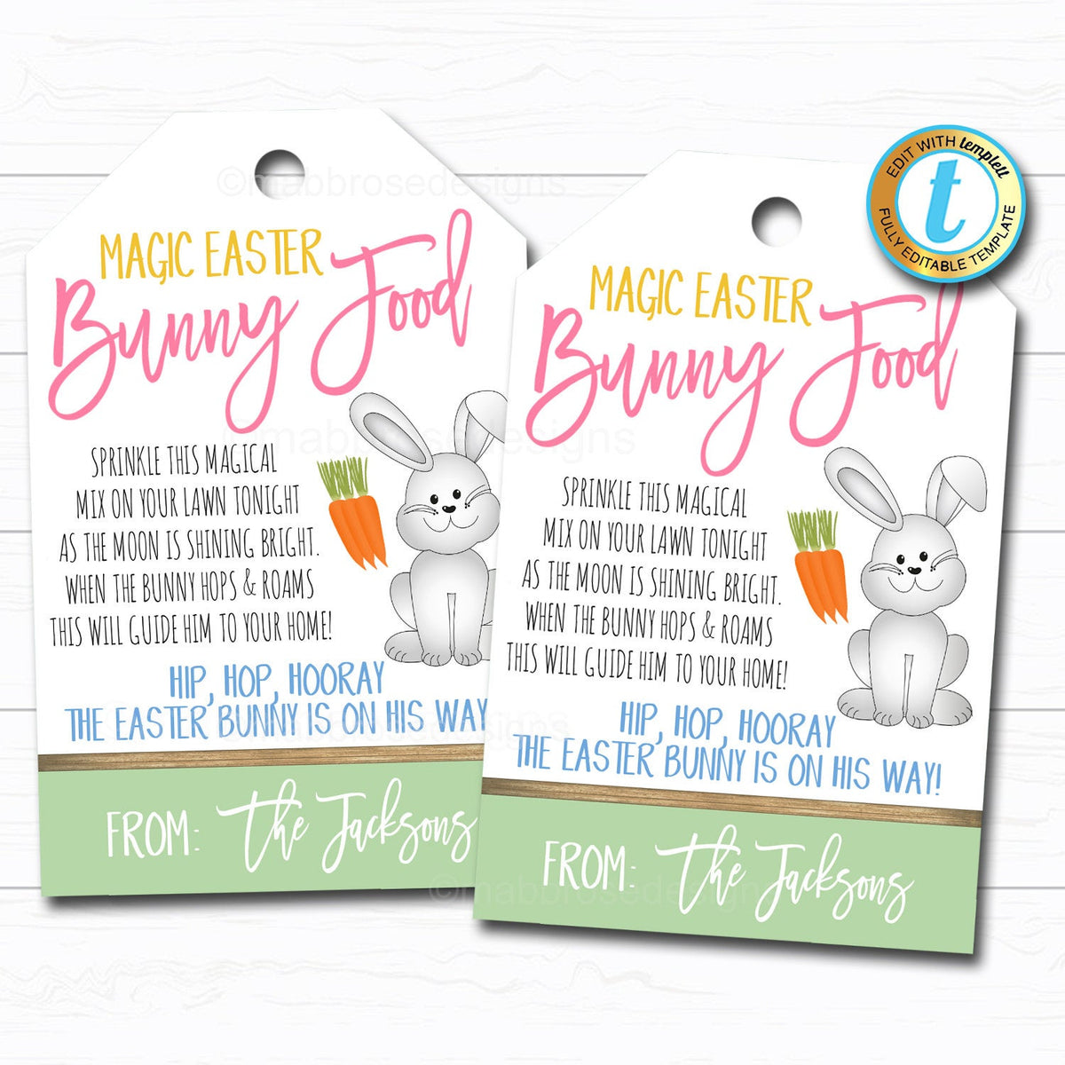 Easter Bunny Bait Gift Tags | TidyLady Printables