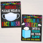 School Health Safety Poster Set | TidyLady Printables