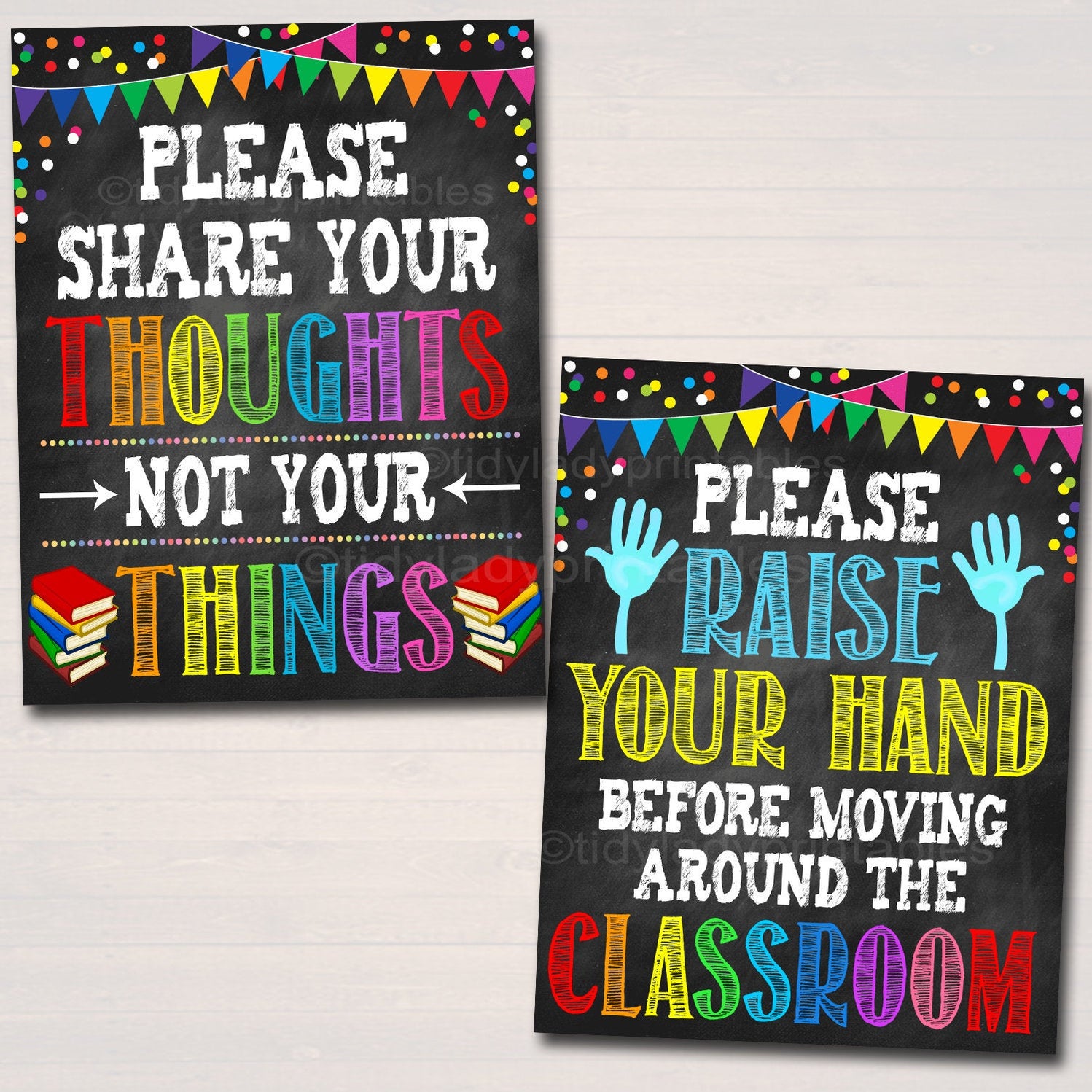 School Health Safety Poster Set | TidyLady Printables