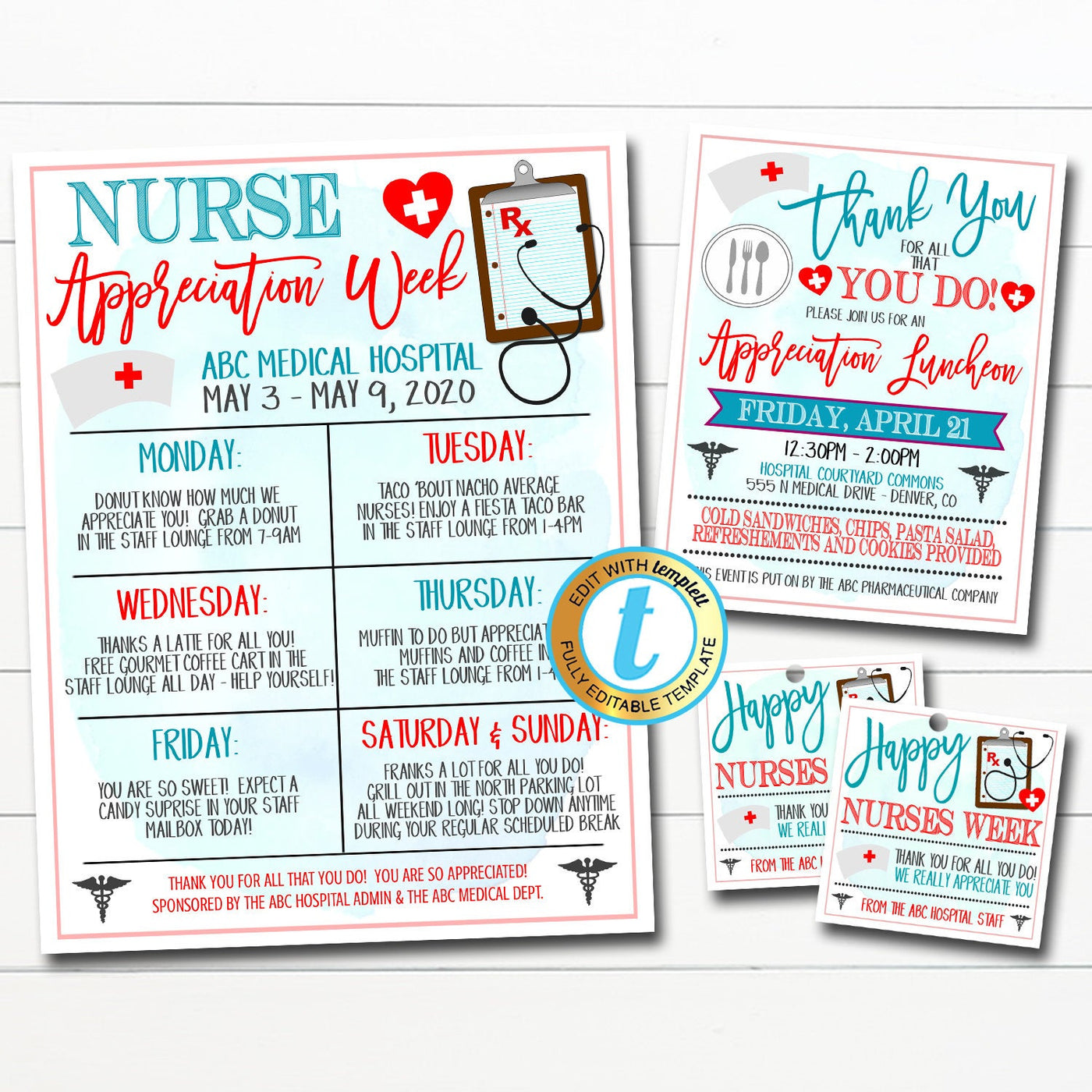 Nurse Appreciation Luncheon Invitation | TidyLady Pritnables — TidyLady ...