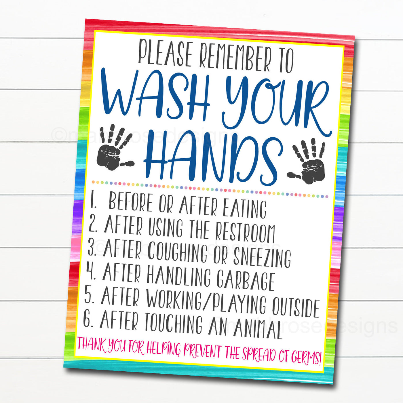 School Covid19 Safety Poster | TidyLady Printables