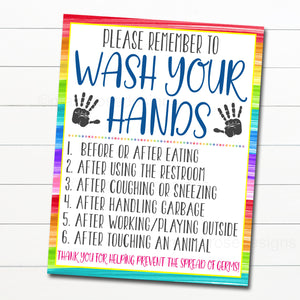 School Covid19 Safety Poster | TidyLady Printables
