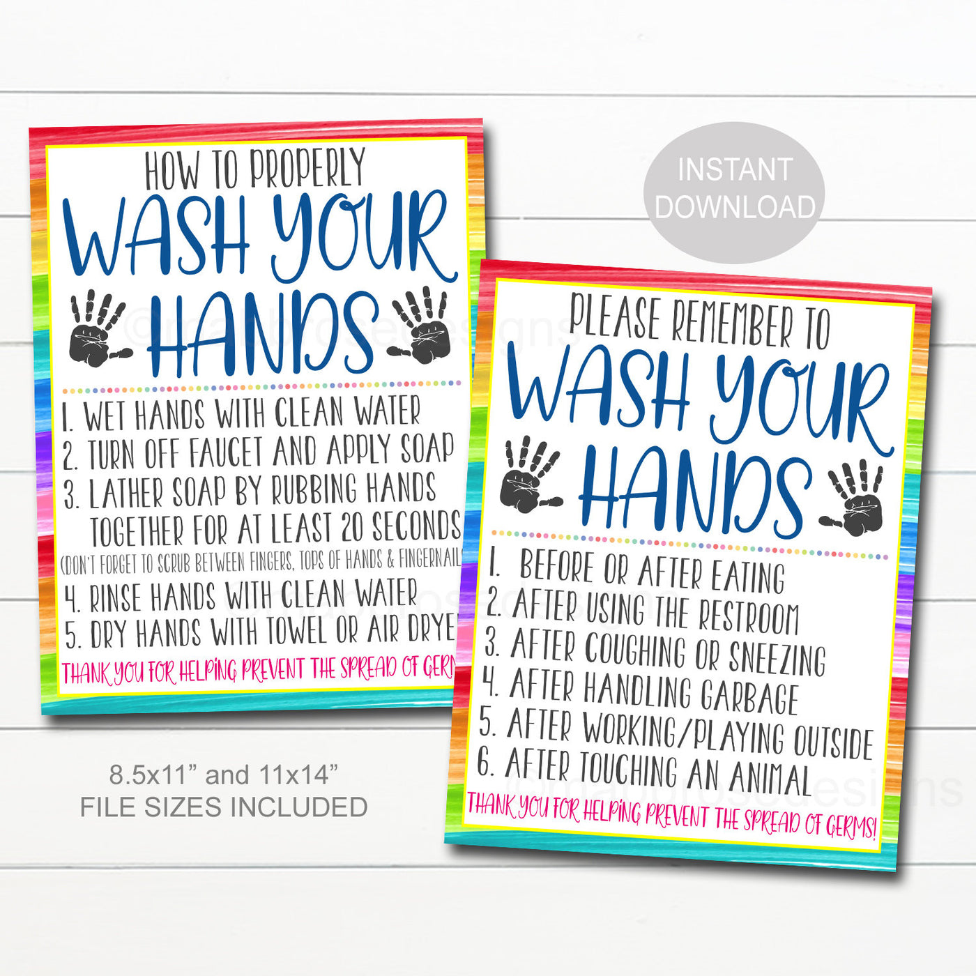 School Covid19 Safety Poster | TidyLady Printables