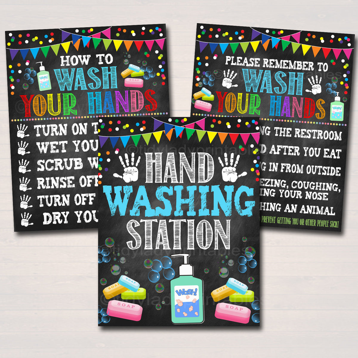 School Hand Washing Safety Poster | TidyLady Printables
