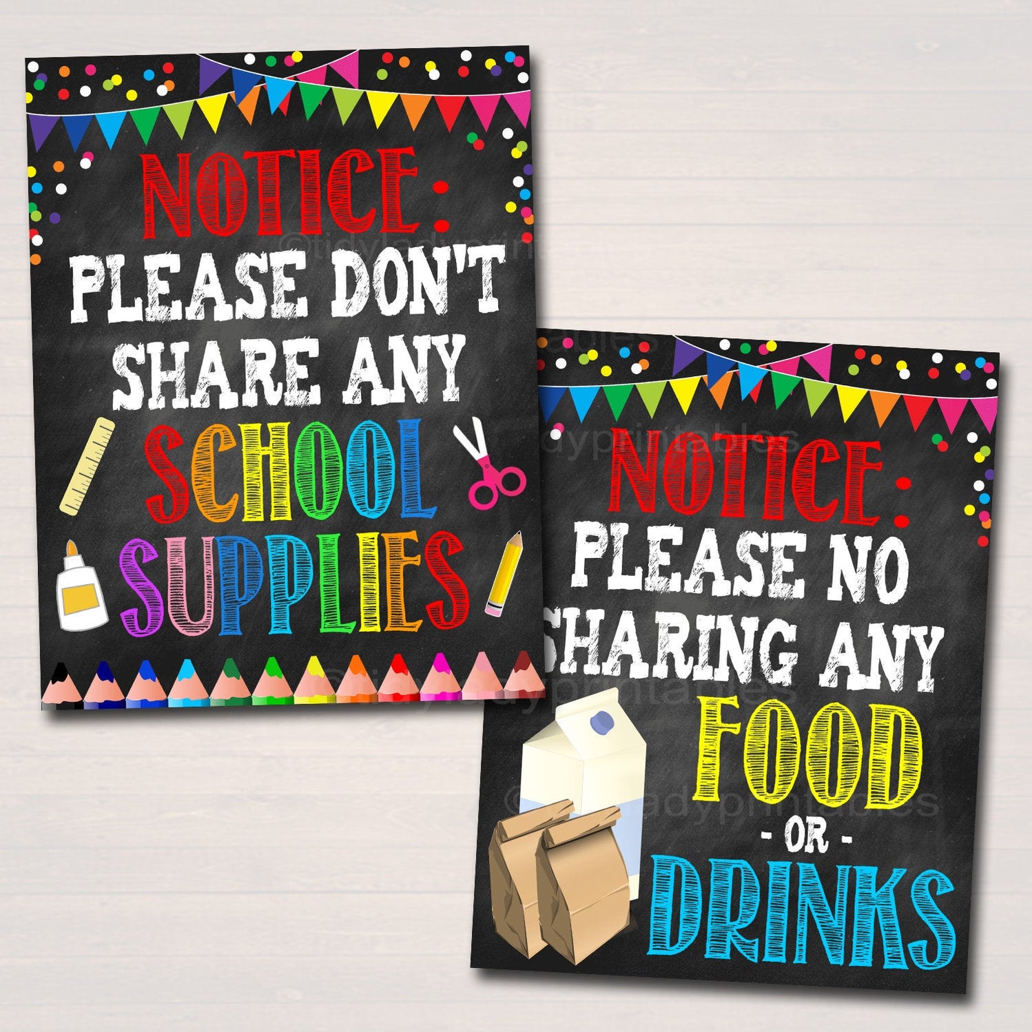 School Health Safety Poster Set | TidyLady Printables