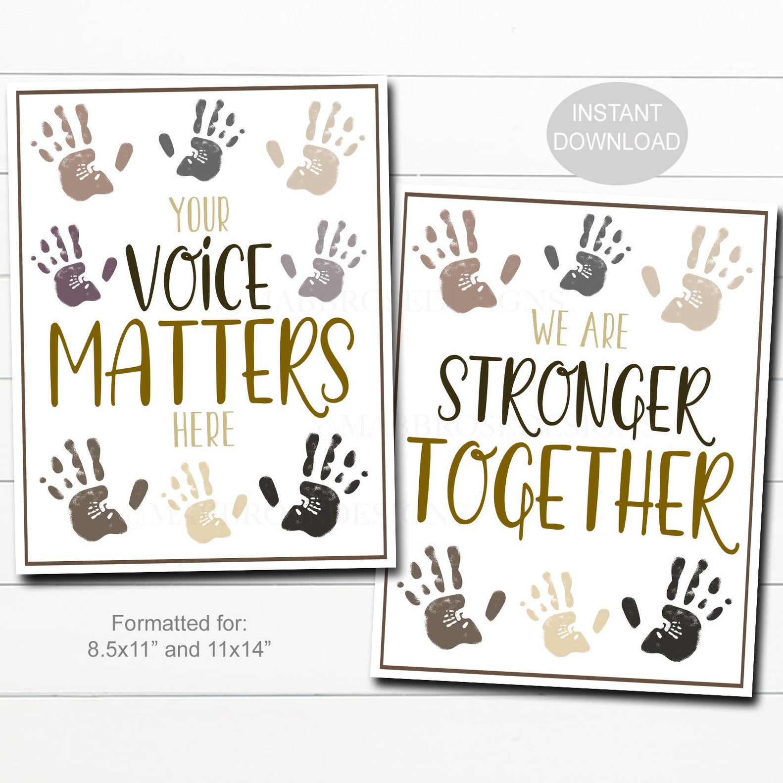 School Diversity Poster Set | TidyLady Printables