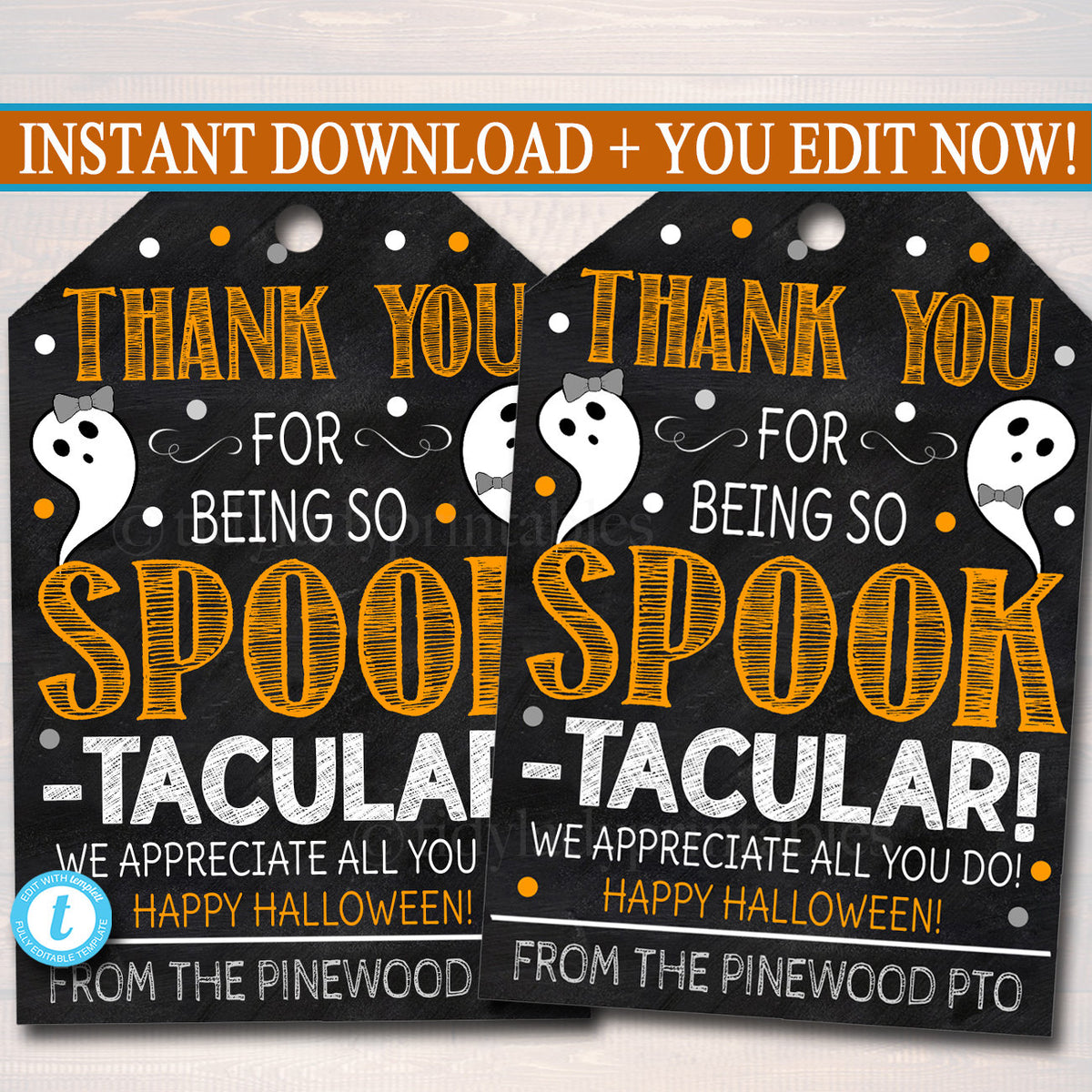 Halloween Gift Tag | Thanks for Being Spooktacular! — TidyLady Printables