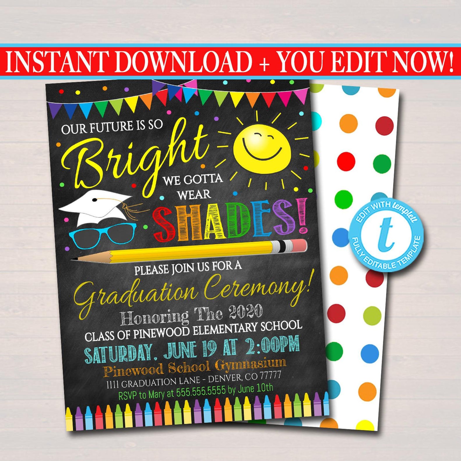 Graduation Set - Future is So Bright we gotta wear Shades — TidyLady ...