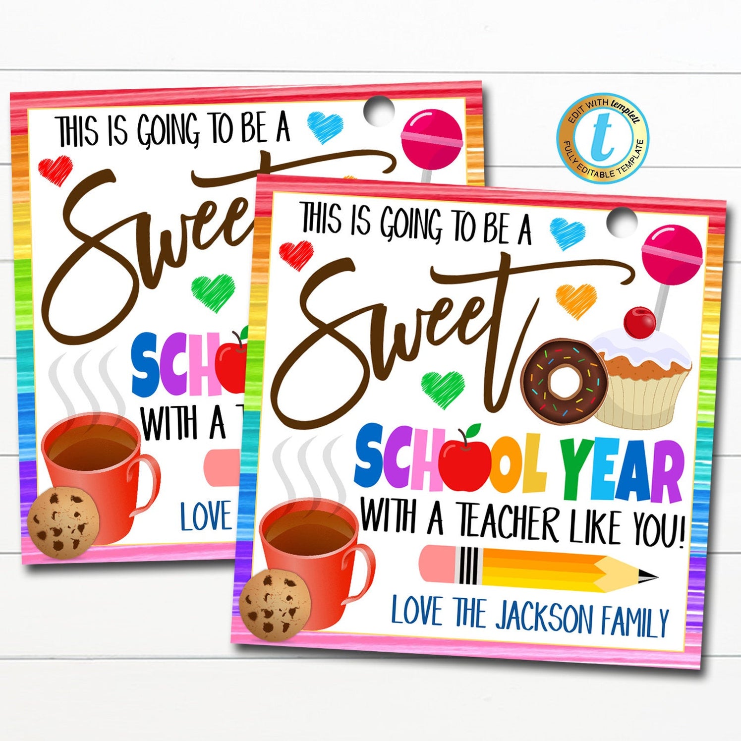 First Day Of School Gift Tags & Labels | TidyLady Printables