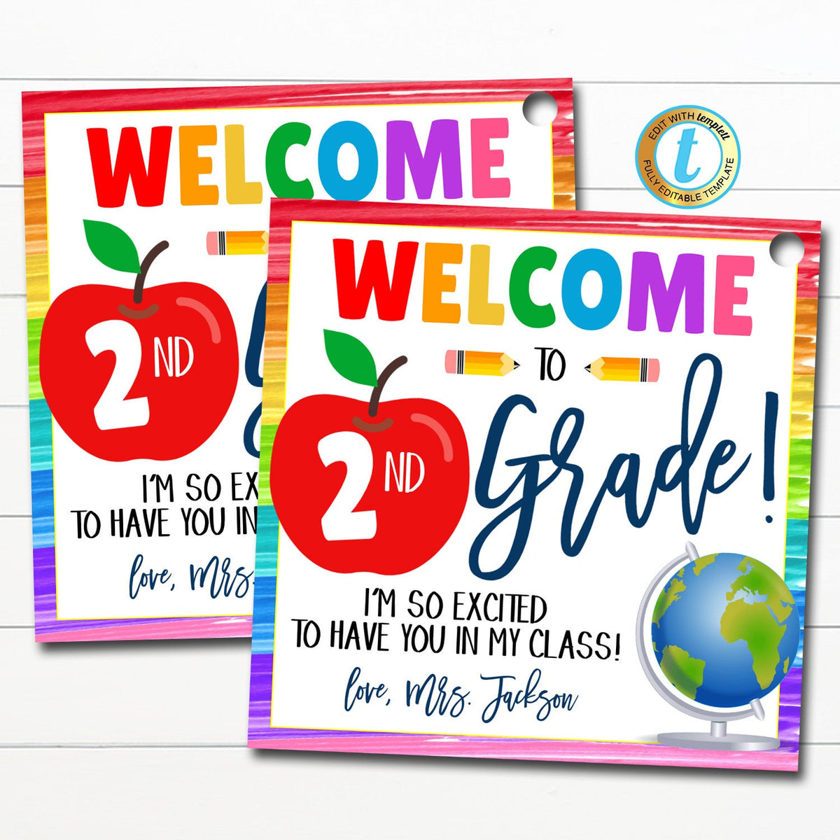 Welcome To School Gift Tag | TidyLady Printables