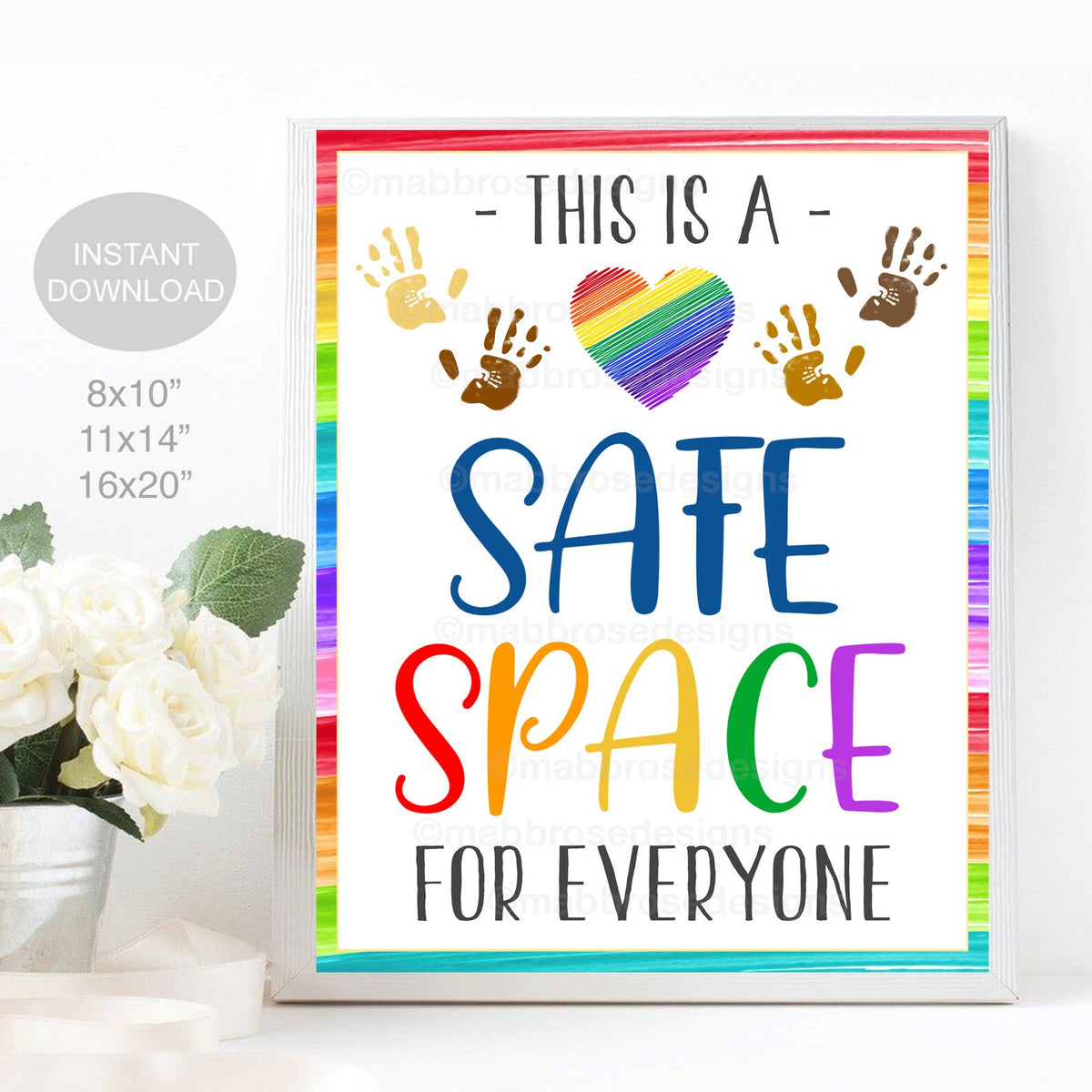 This is a Safe Space Poster | TidyLady Printables