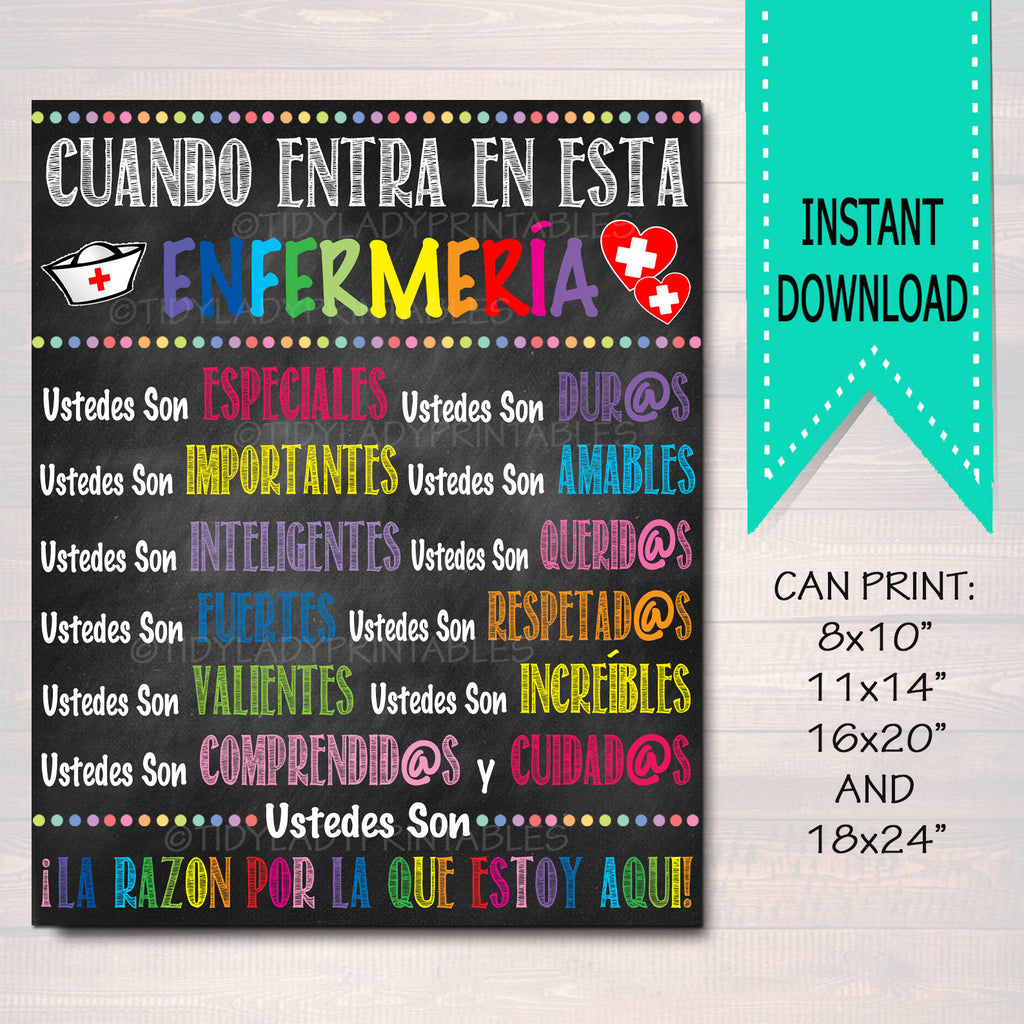 Spanish Classroom Posters | TidyLady Printables