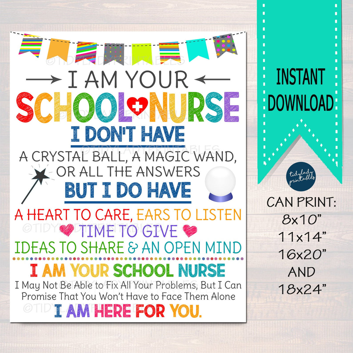 School Nurse Office Decor, Nurse Gift, School Health Office — TidyLady ...