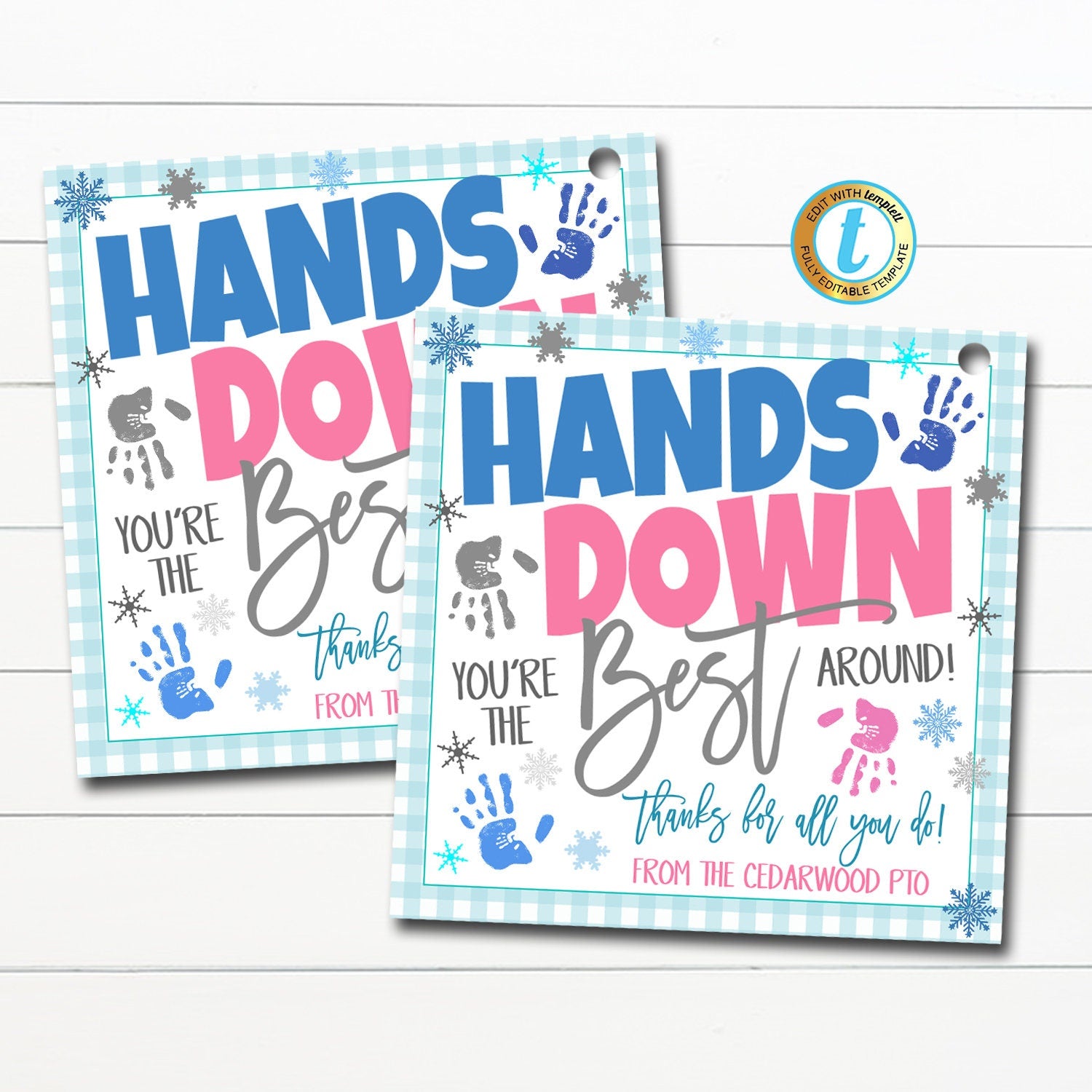 Sanitizer Printable Tag