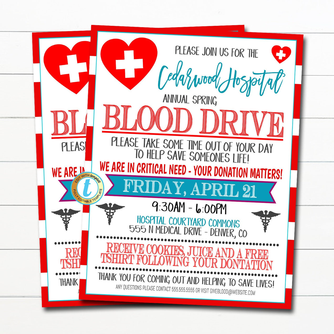 Blood Driver Flyer | TidyLady Printables