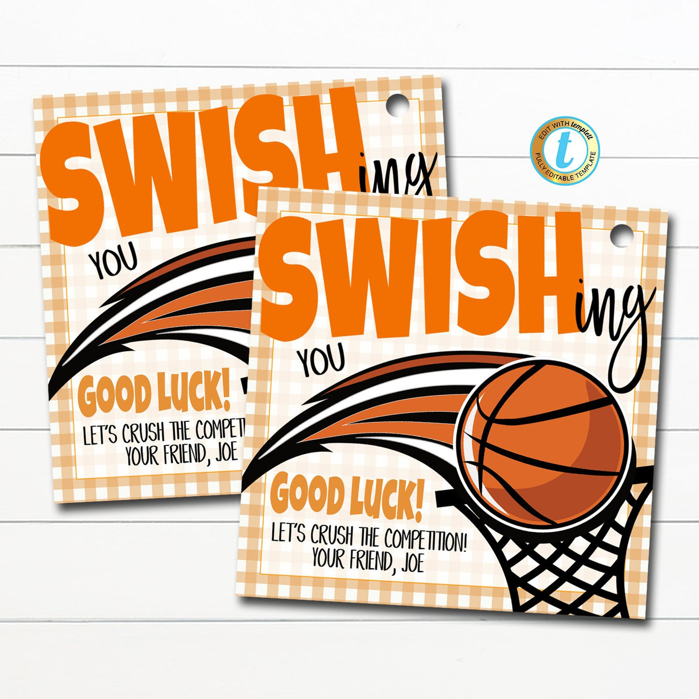 Basketball Team Gift Tag | TidyLady Printables