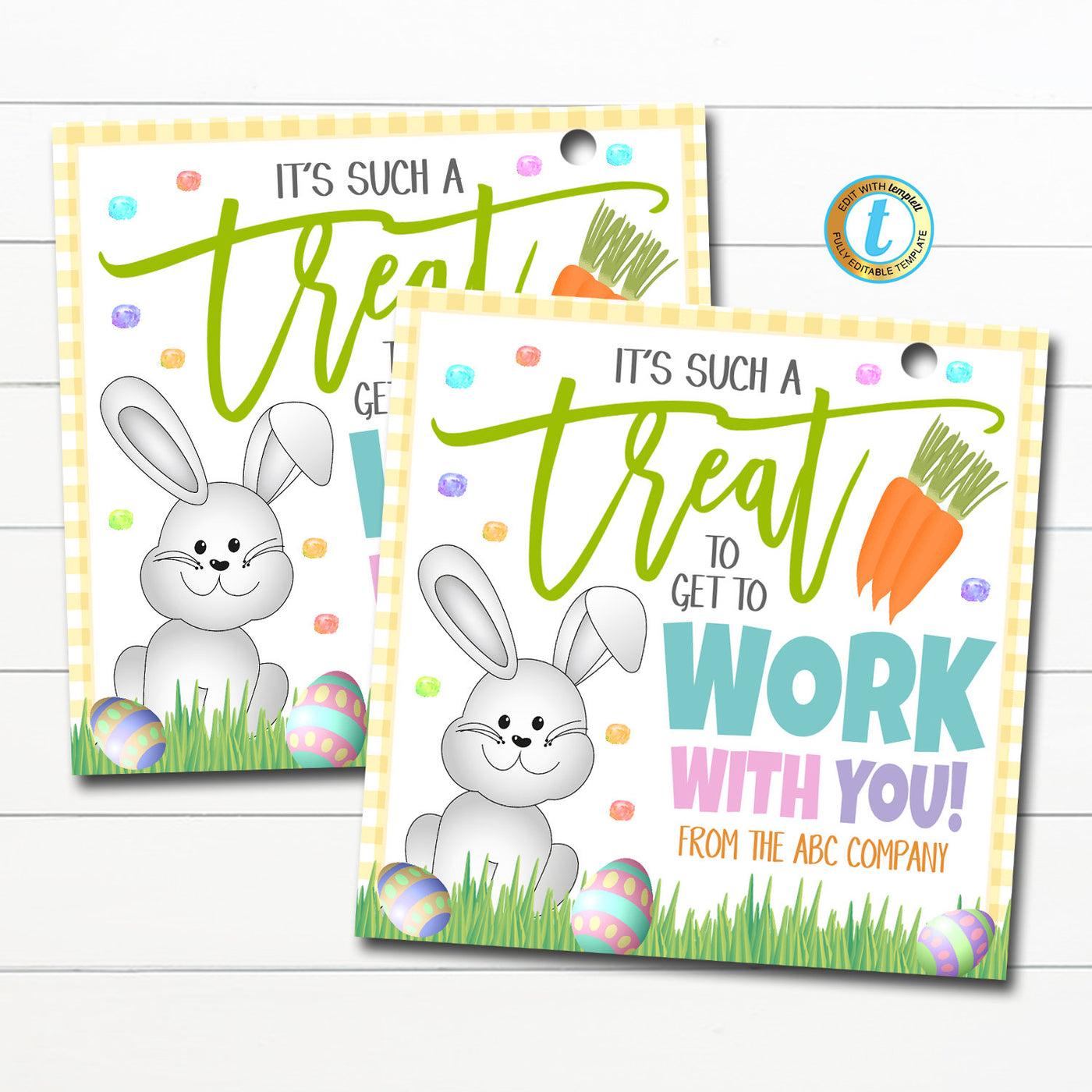 Easter Coworker Gift Tags | It's a Real Treat to Work With You ...