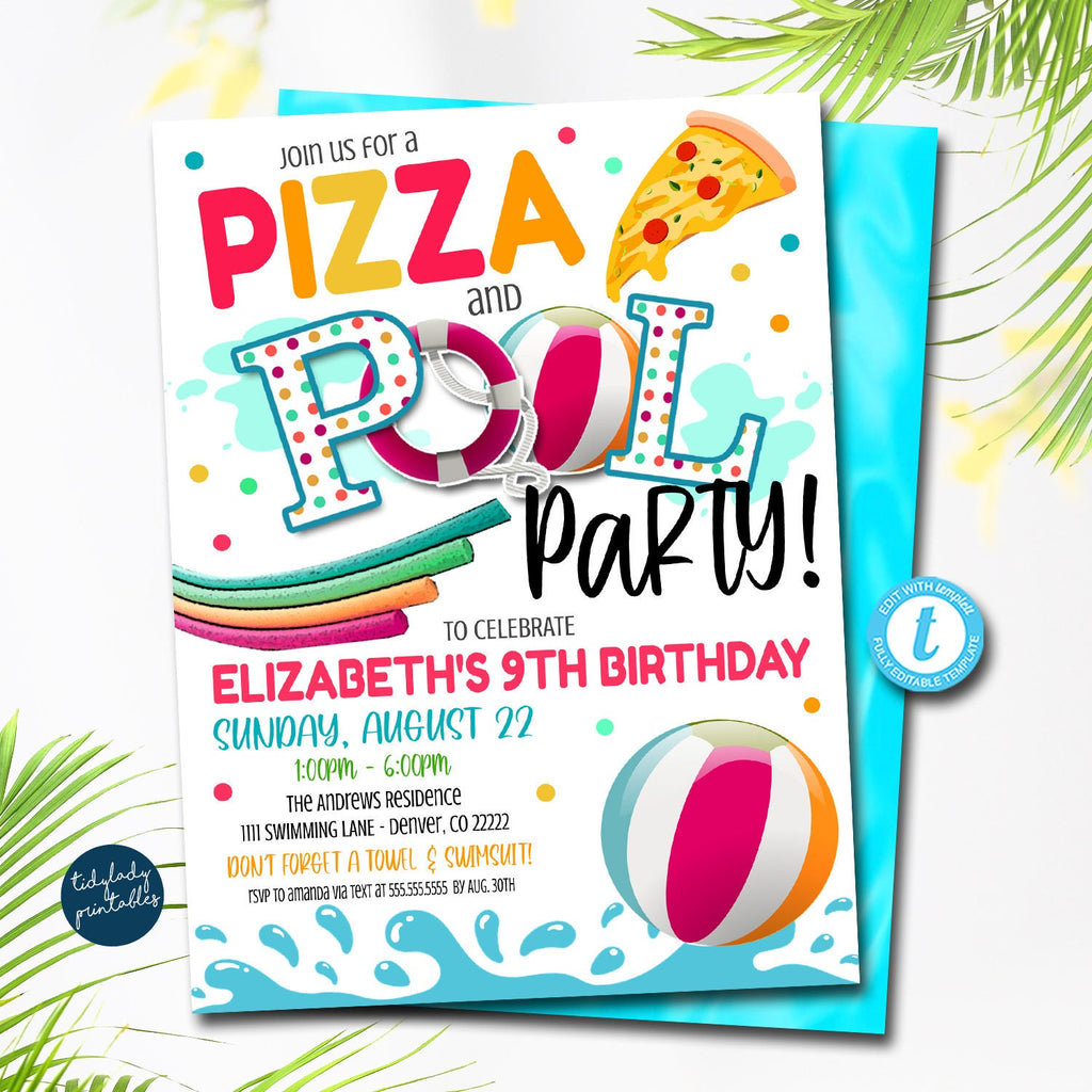 Farewell Pizza Party Invitation