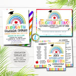Rainbow Kindergarten Graduation Set | TidyLady Printables