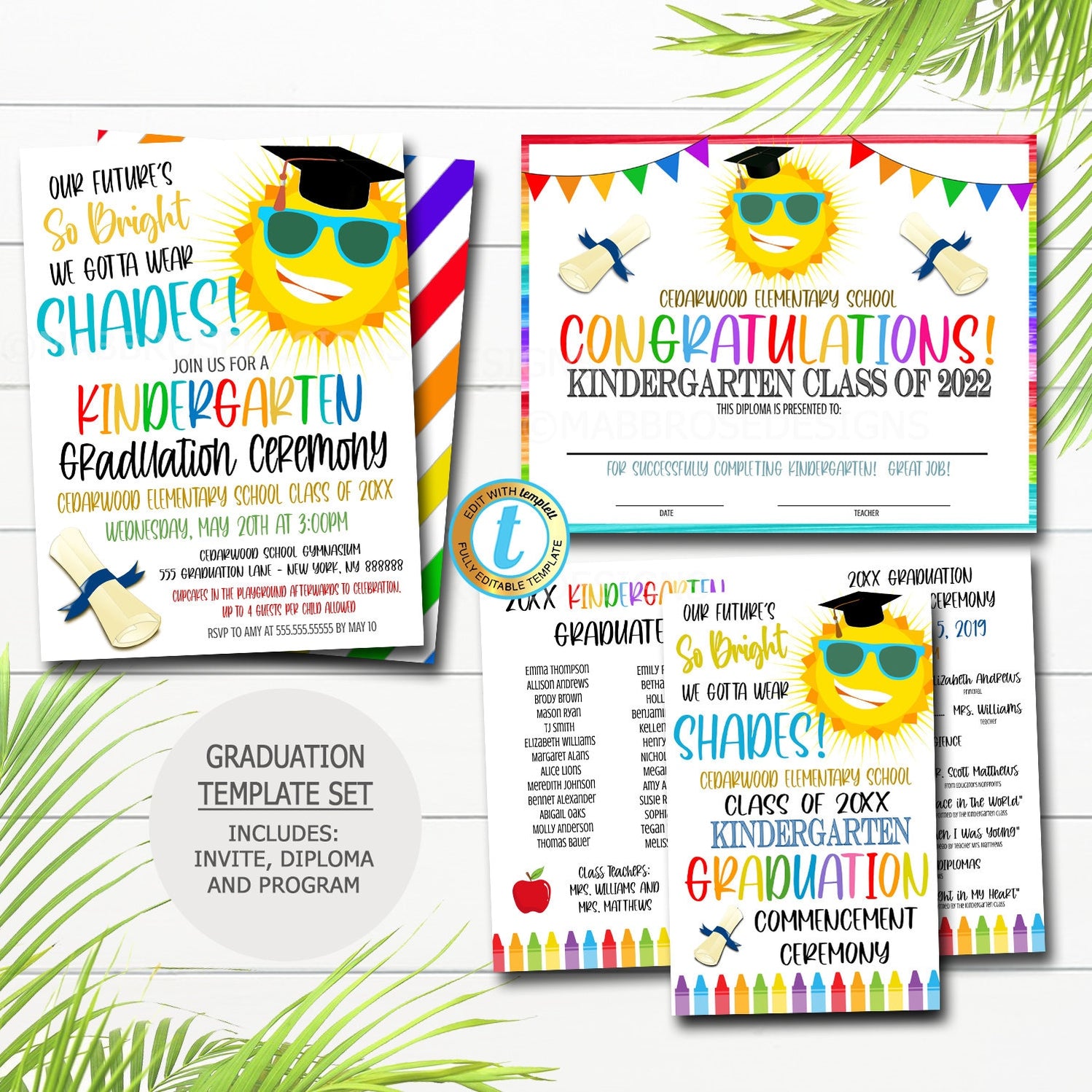 Future is So Bright Graduation Party Set | TidyLady Printables