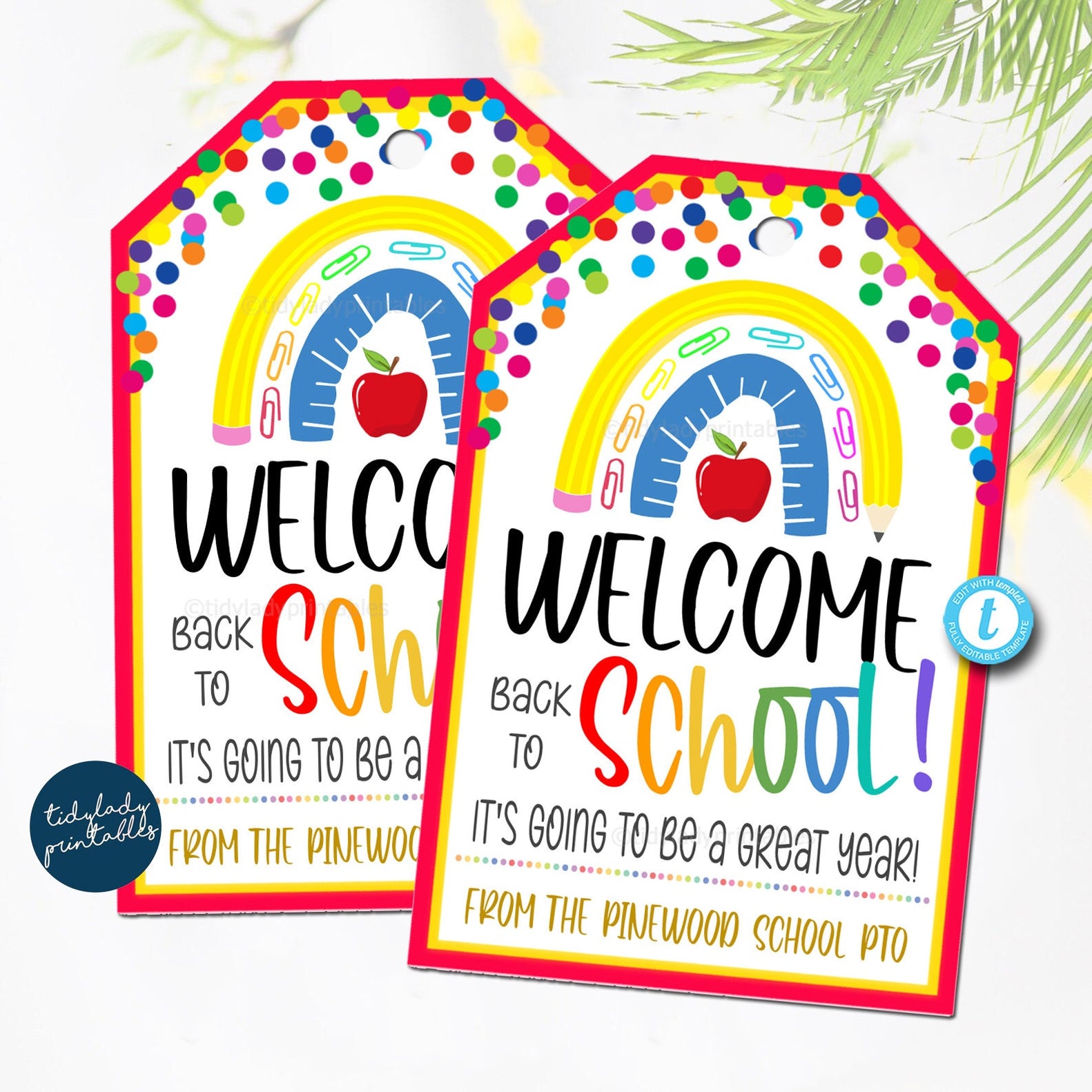 Welcome Back to School Printable Gift | TidyLady Printables