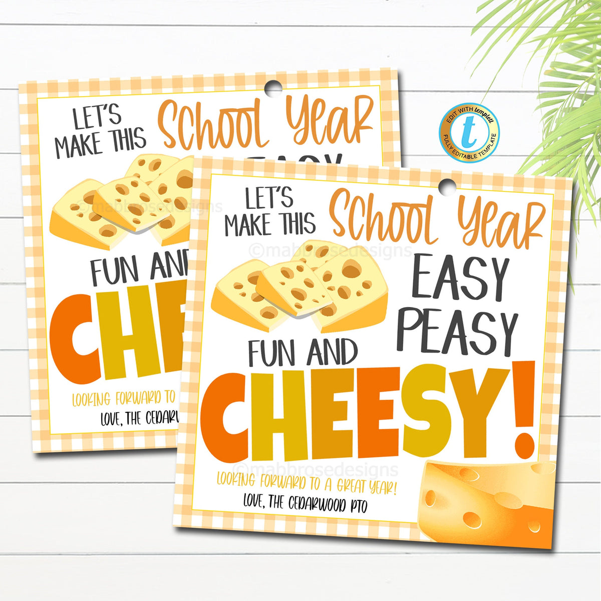 Back to School Snack Gift Tags for Students — TidyLady Printables