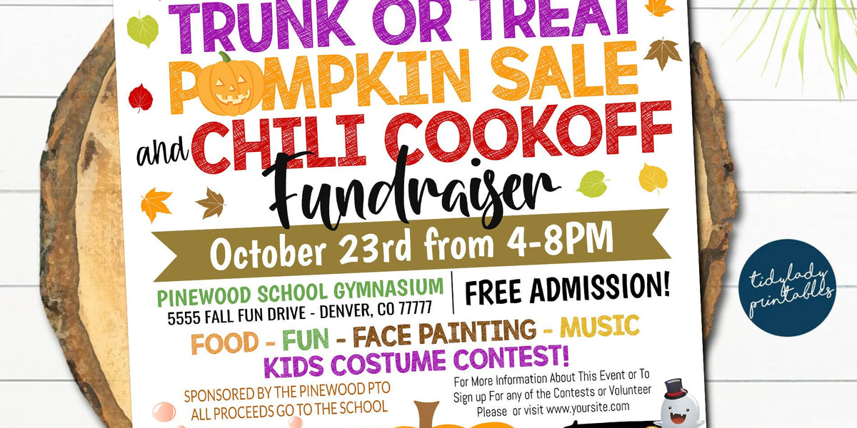 Fall Festival Fall Harvest Flyer/Poster | TidyLady Printables