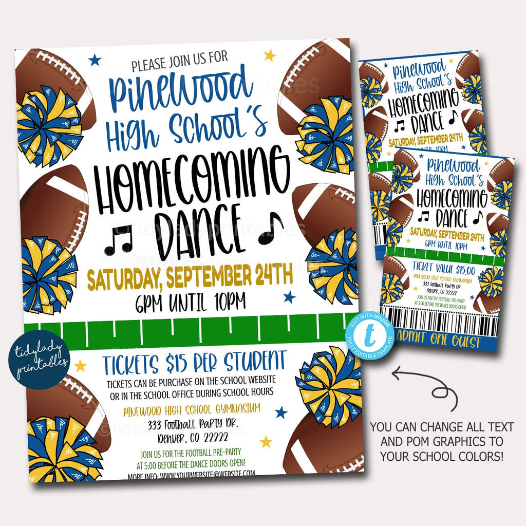 Super Homecoming Invitation Template