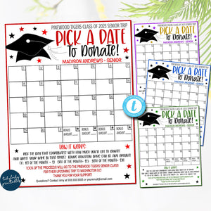 Senior Pick a Date to Donate Printable | TidyLady Printables