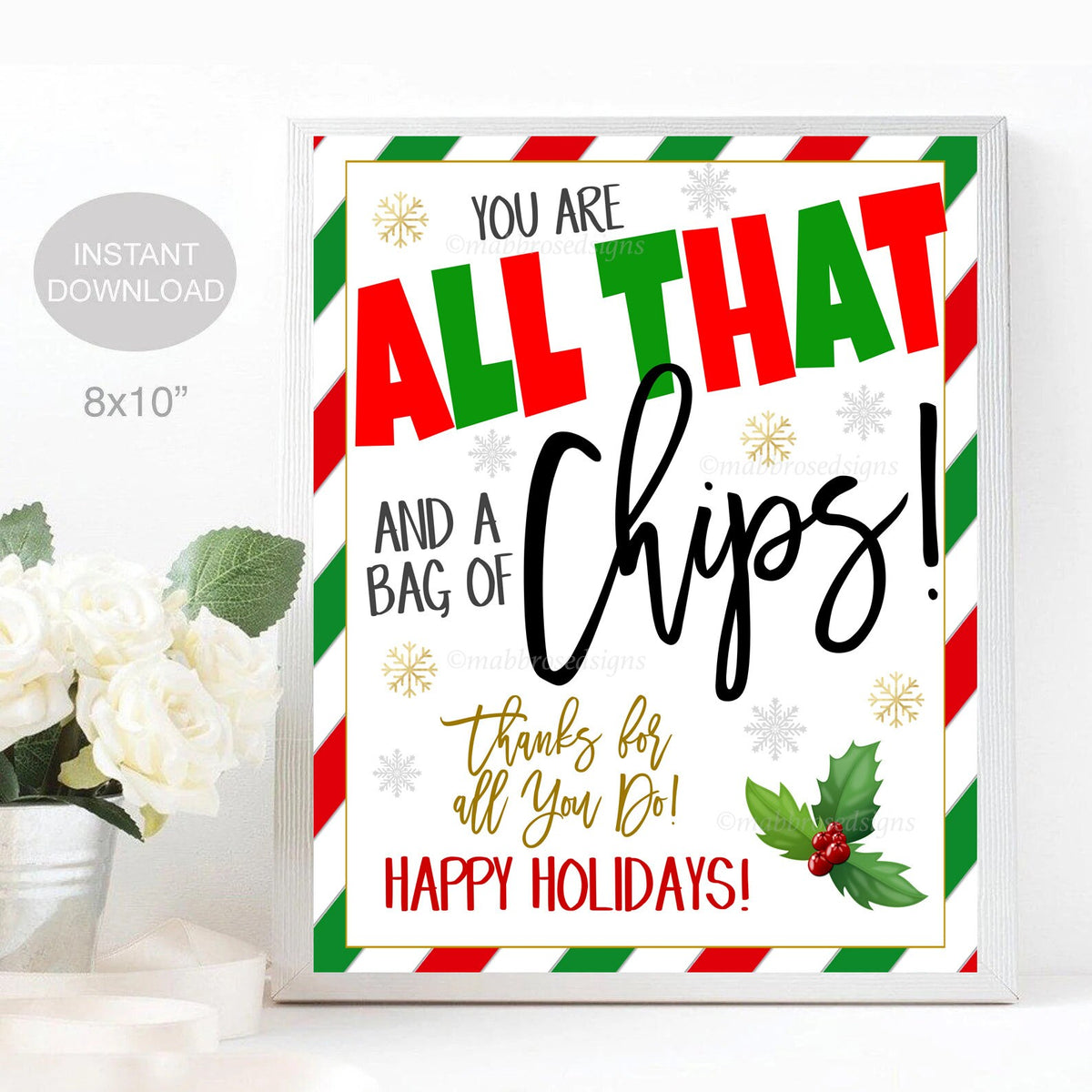 Teacher Appreciation Sign, Christmas Holiday Decor Gift — TidyLady ...