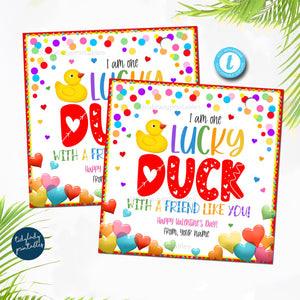 Rubber Duck Valentine's Day Gift Tags | Preschool Classroom — TidyLady ...