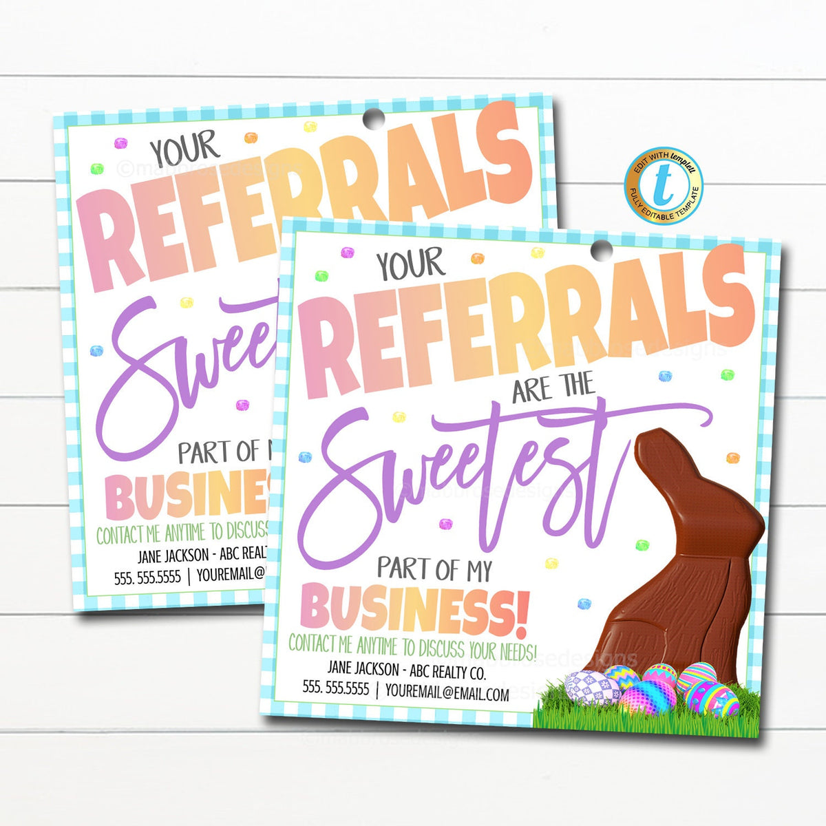 Easter Realtor Gift Tags | Candy Sweetest Part of My Business ...