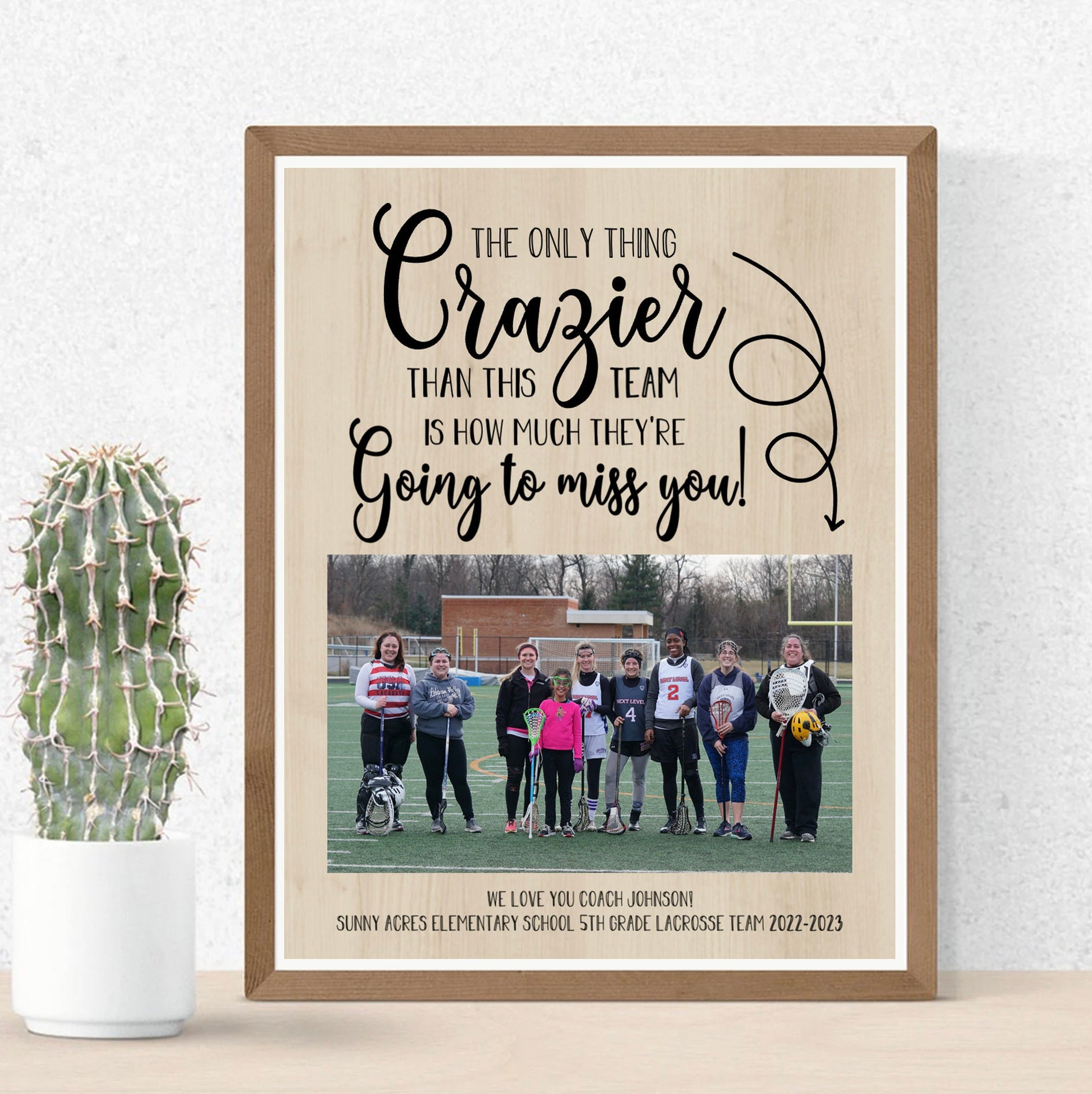 End of Year Coach Picture Gift, Present from Kids Players — TidyLady ...