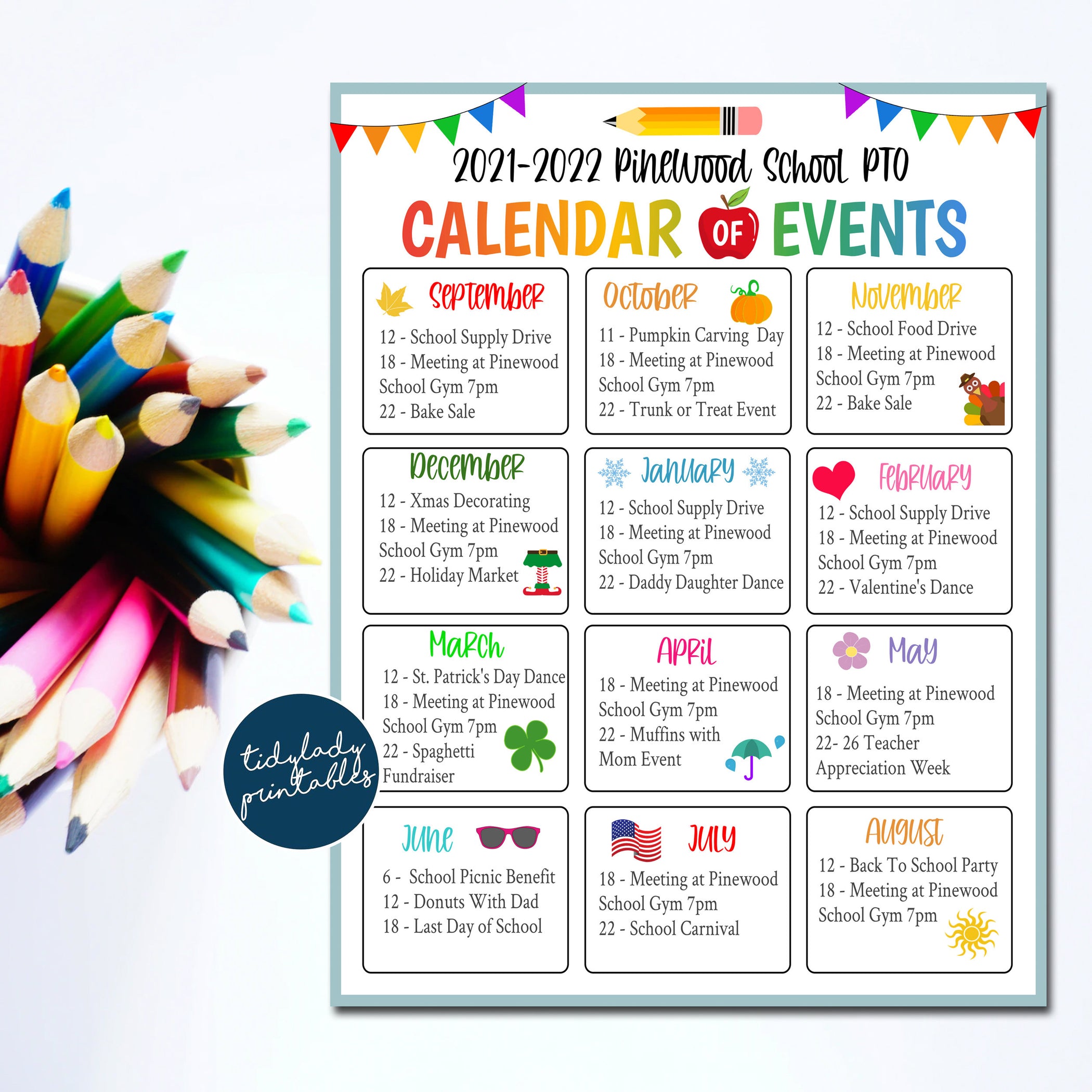 Editable PTO Template Bundle | PTO Recruitment Ideas — TidyLady Printables