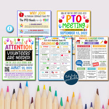 Editable PTO Bundle, Information Meeting Flyer, Why Join The Pto ...