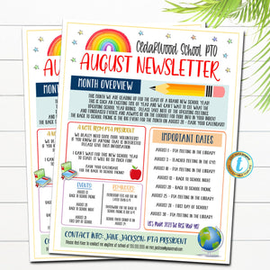 Editable PTO PTA Flyer Bundle | School Information Forms & Flyers ...