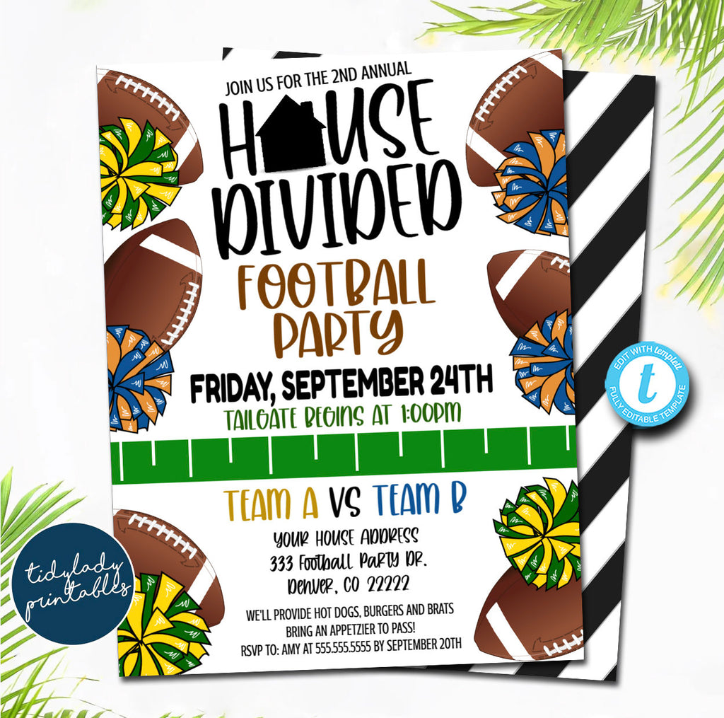 Football Theme | TidyLady Printables