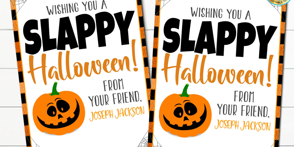 Halloween Slap Bracelet Tags, Kid Student School Classroom — TidyLady ...