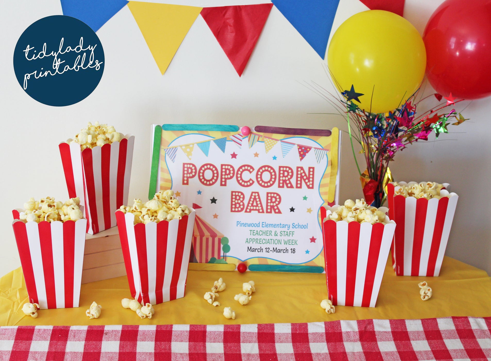 Circus Theme Teacher Appreciation Week Printable Party Set — TidyLady ...