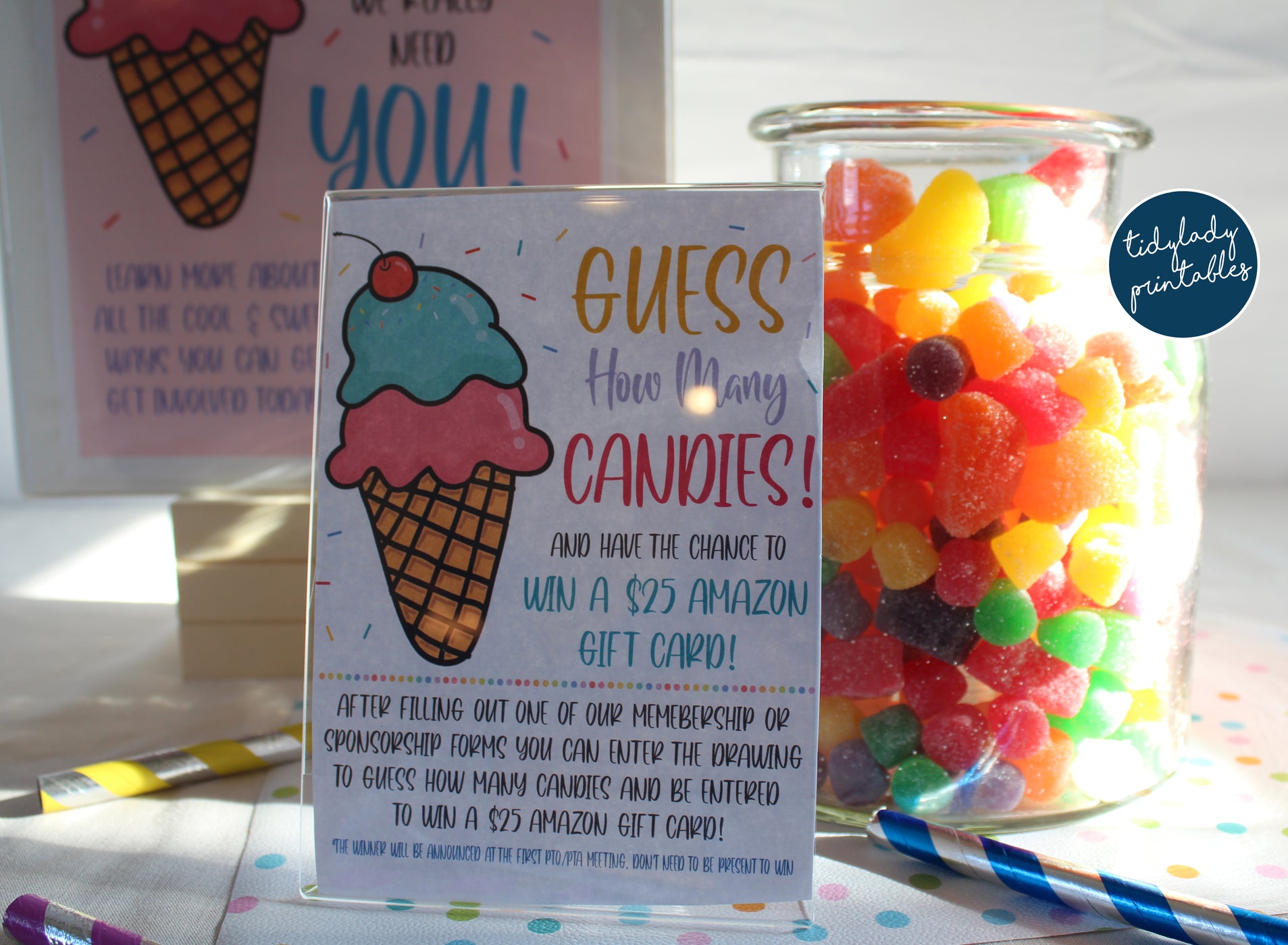 School Pto Volunteer Ice Cream Membership Sponsorship Drive — TidyLady ...