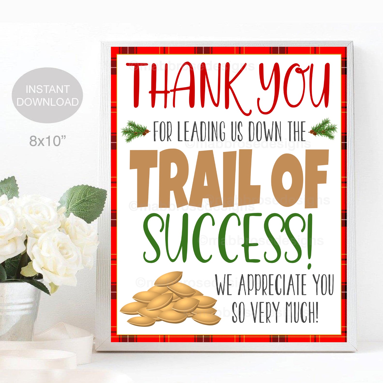 Trail Mix Thank You Sign | Teacher Appreciation Week Decor — TidyLady ...