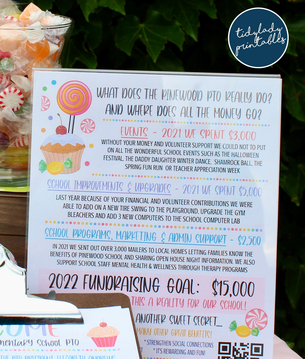 School Pto Pta Membership is Sweet Sponsorship Drive Toolkit — TidyLady ...