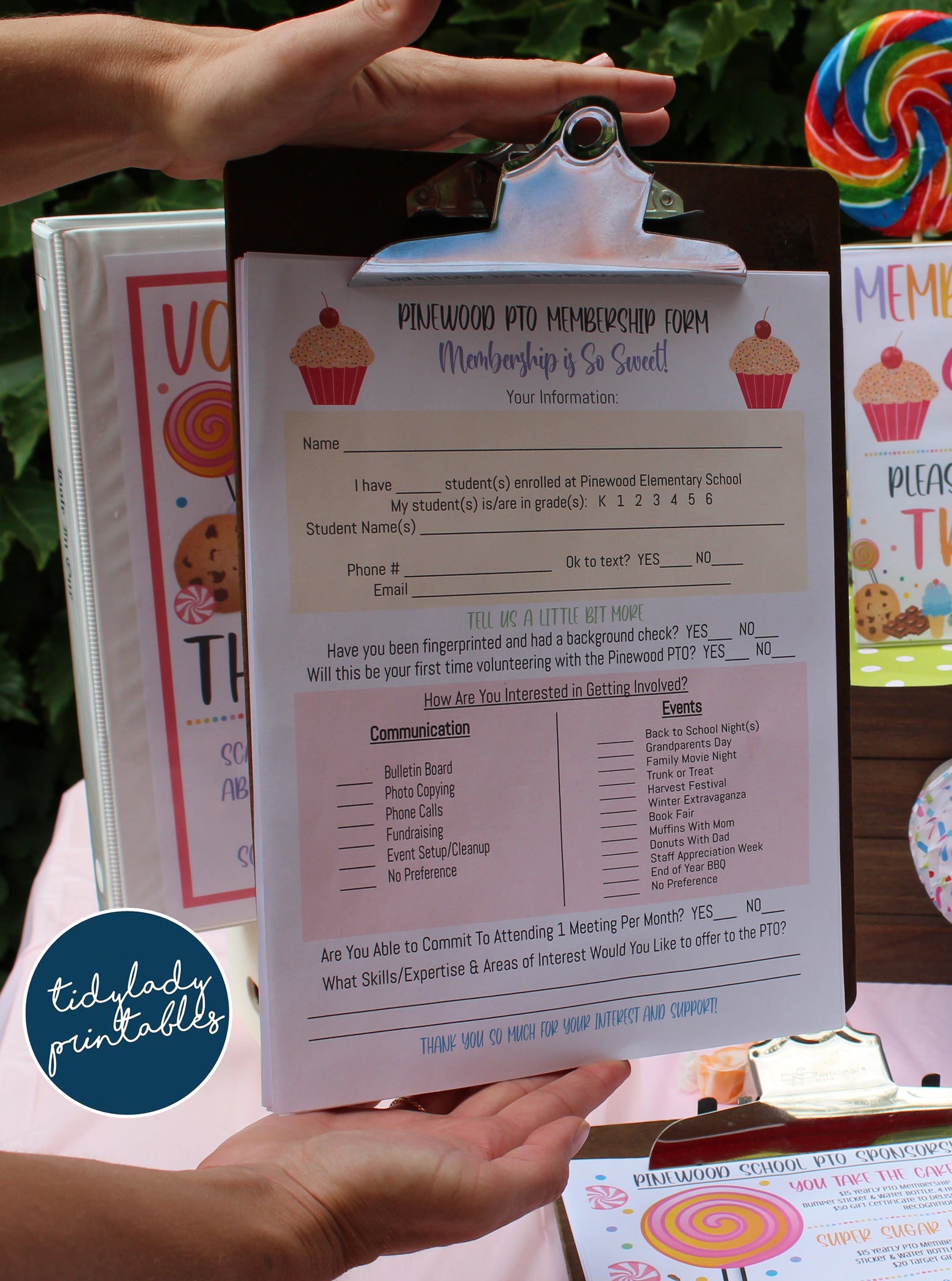 School Pto Pta Membership is Sweet Sponsorship Drive Toolkit — TidyLady ...